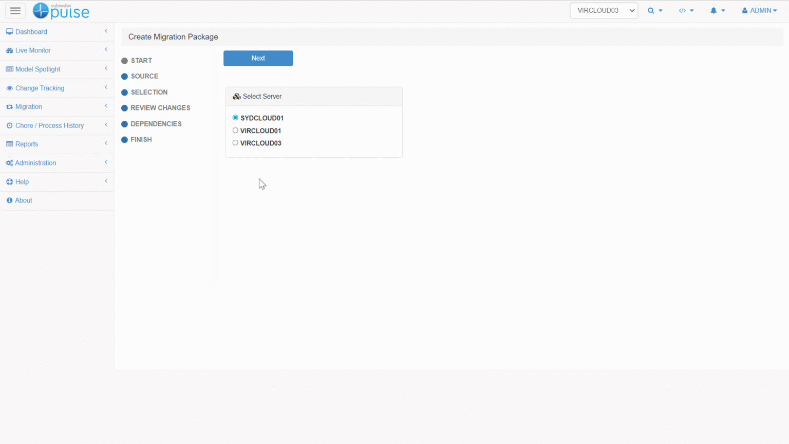 Creating A Migration Package From A Preselected List In A File
