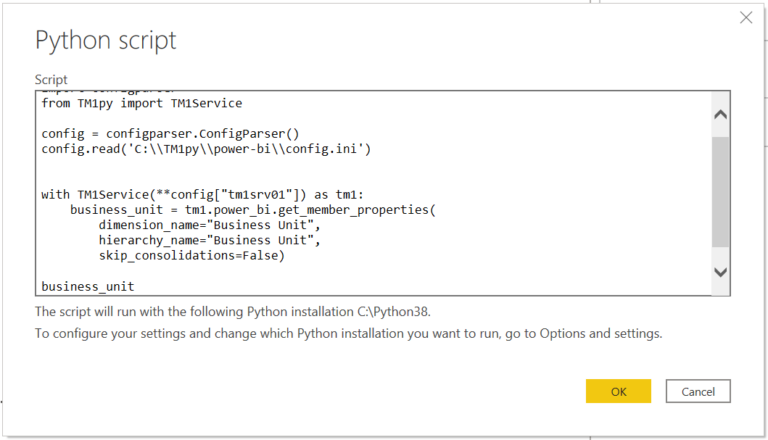 Getting TM1 data into Power BI