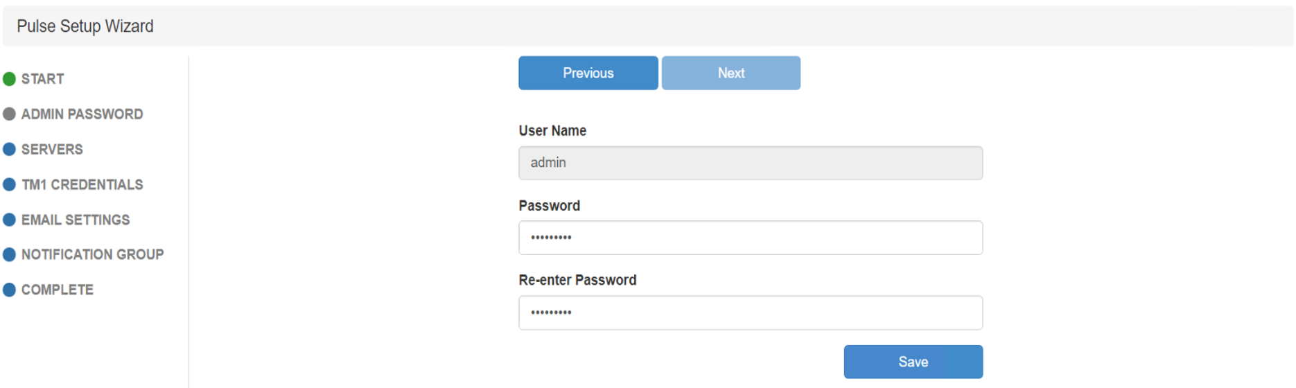 Setup Wizard (Pulse v6 and v7)