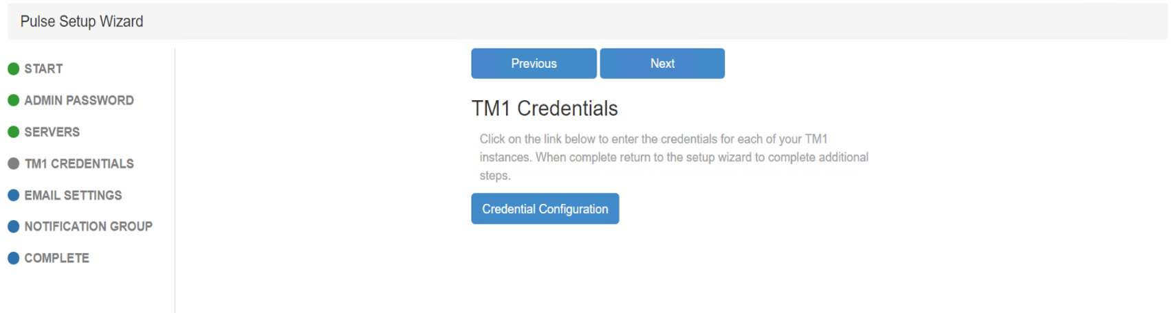 Setup Wizard (Pulse v6 and v7)