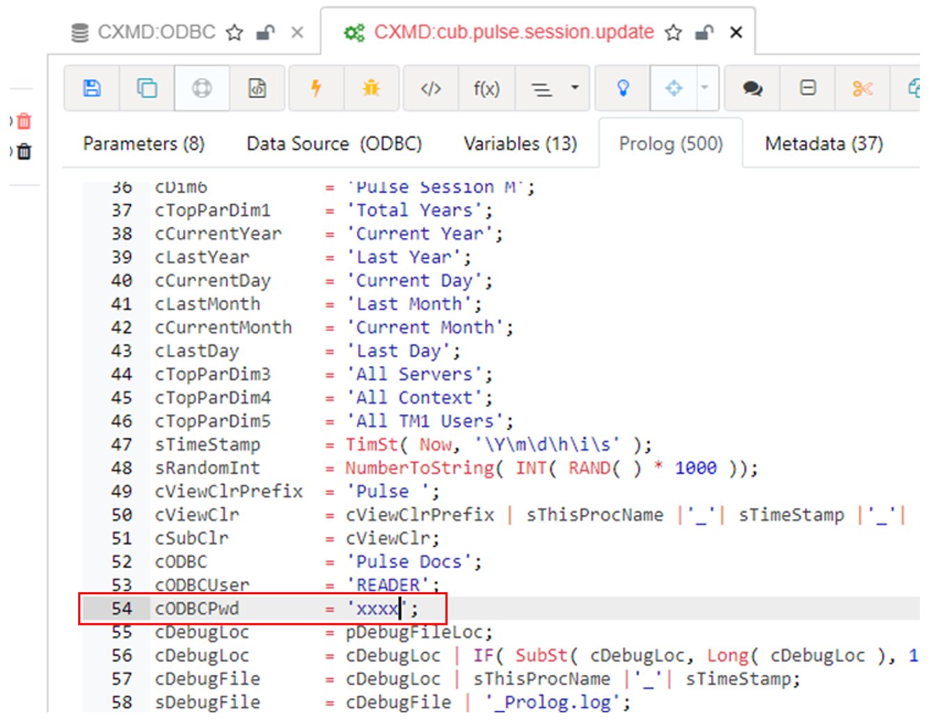 Loading Pulse data in TM1